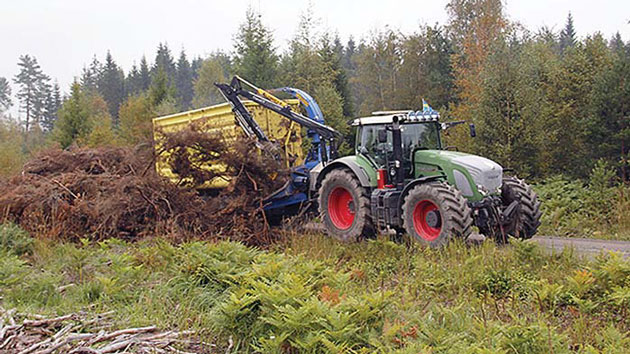 Knivslitage vid flisning av grot - Skogforsk